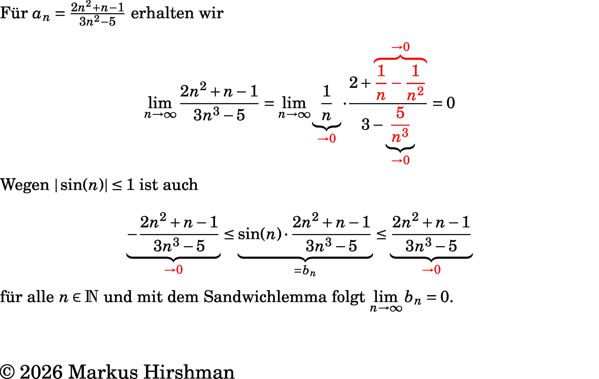 Aufgabenpaket: Reelle Folgengrenzwerte – Einfach Mathematik